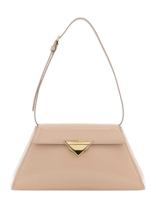 Prada Leather Shoulder Handbag - Pink