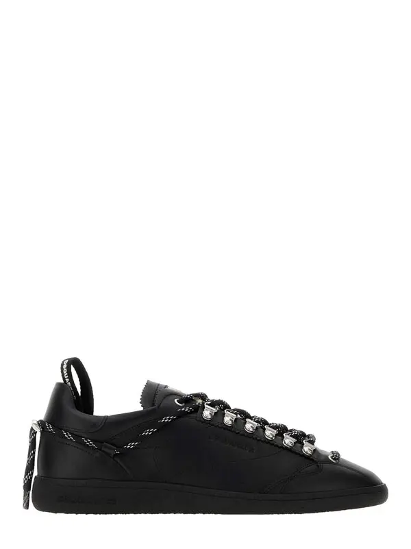 Dsquared2 Nappa Leather Rebels Lace-up Sneakers - Black