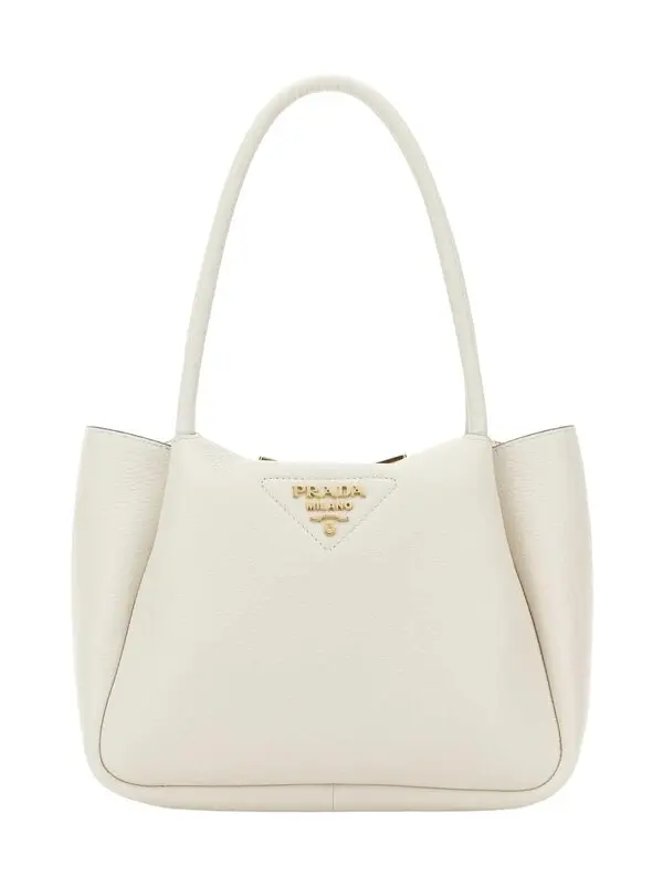 Prada Calf Leather Handbag - White