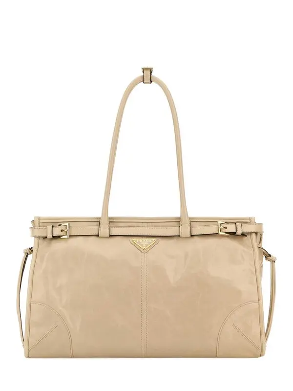 Prada Calf Leather Shoulder Handbag - Pink
