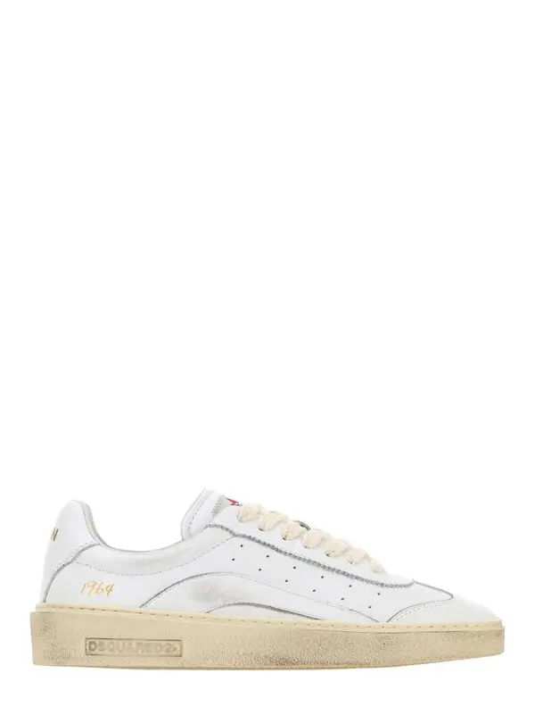 Dsquared2 Calf Leather Rider Sneakers - White