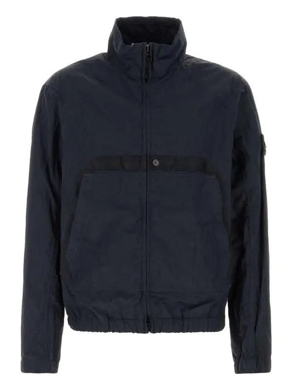 Stone Island Nylon Bomber Jacket - Blue