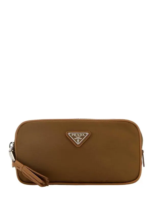 Prada Re-nylon Belt Handbag Pouch - Camel