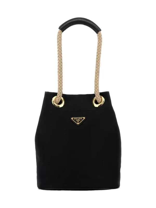 Prada Mariner Bucket Bag In Re-nylon - Black
