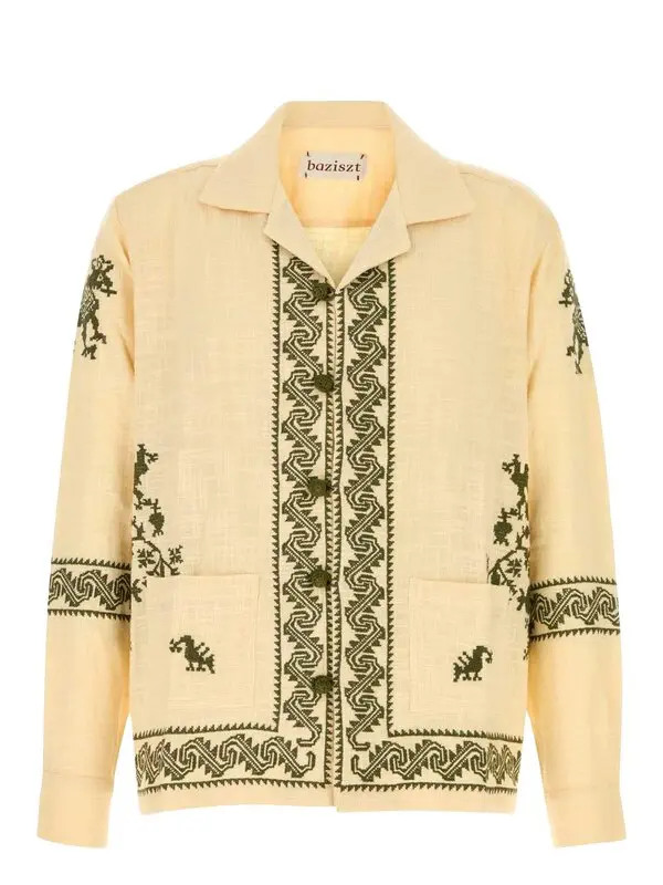 BAZISZT Cotton Shirt - Yellow