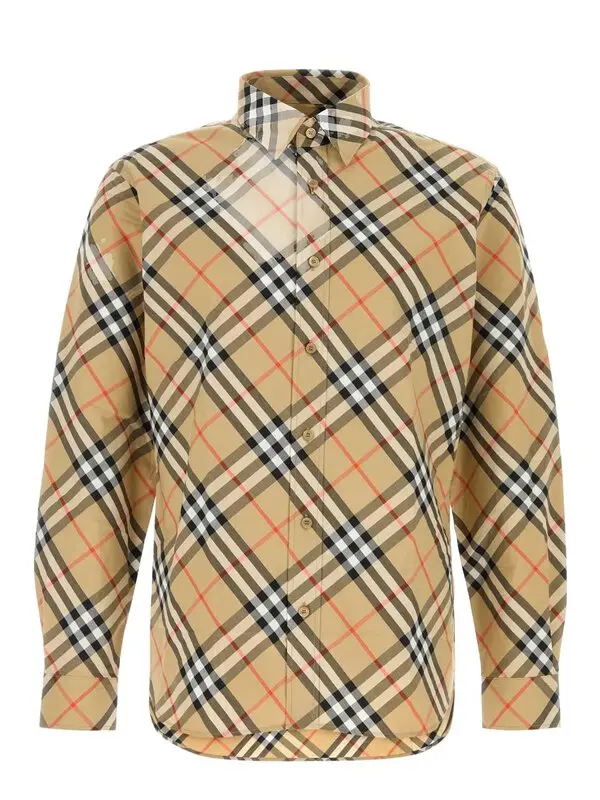 Burberry Printed Poplin Shirt - Checked