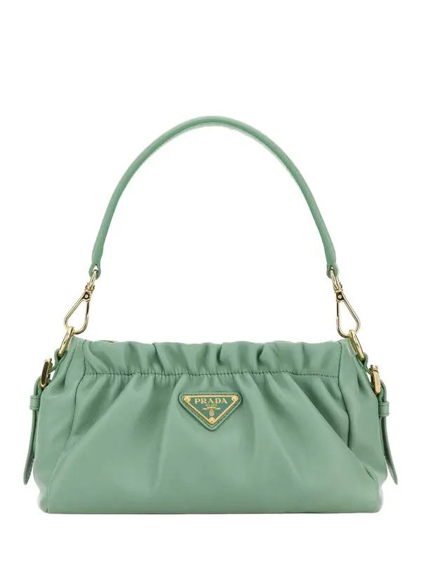 Prada Nappa Leather Mini Handbag - Green
