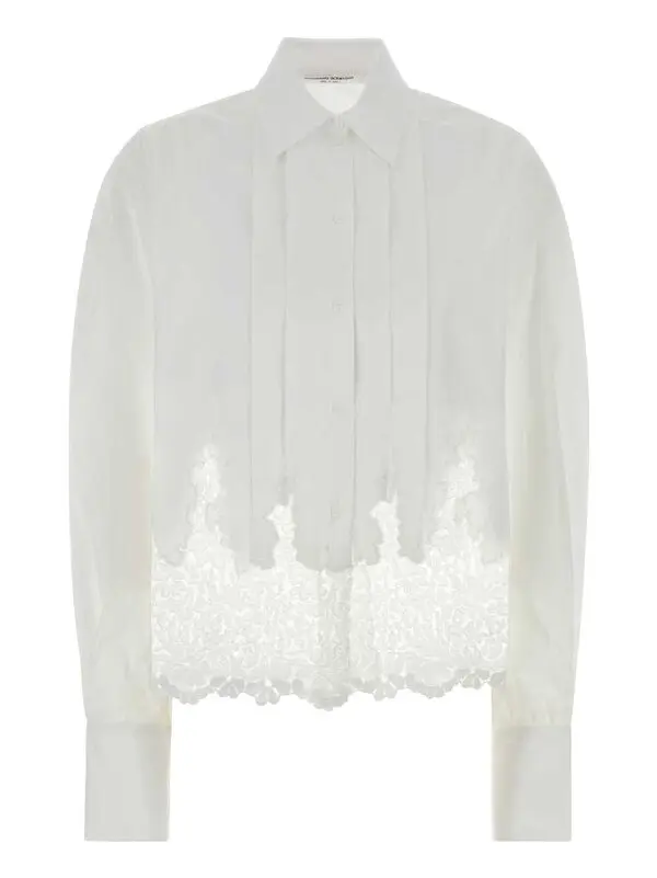 Ermanno Scervino Cotton Poplin Button-down Shirt - White