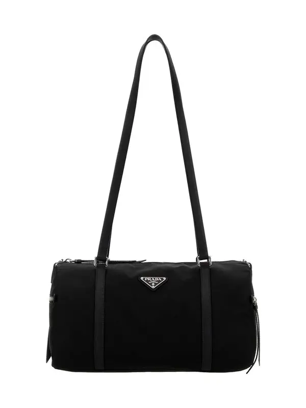 Prada Large Re-nylon Shoulder Handbag - Black