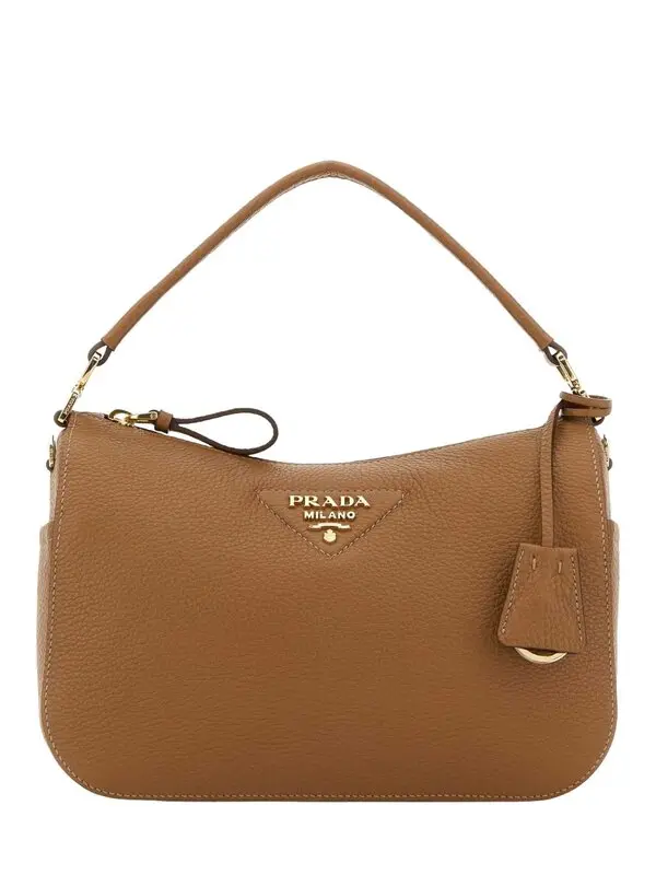 Prada Calf Leather Handbag - Camel