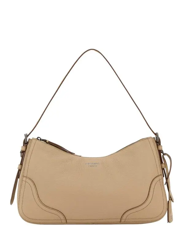 Prada Leather Shoulder Handbag - Beige O Tan