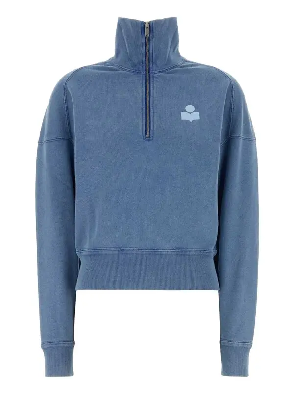 Isabel Marant Étoile Ross" Half-zip Sweatshirt - Light Blue