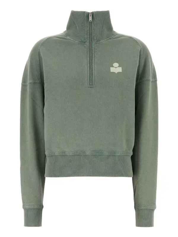 Isabel Marant Étoile Cotton-blend Ross Sweatshirt - Green