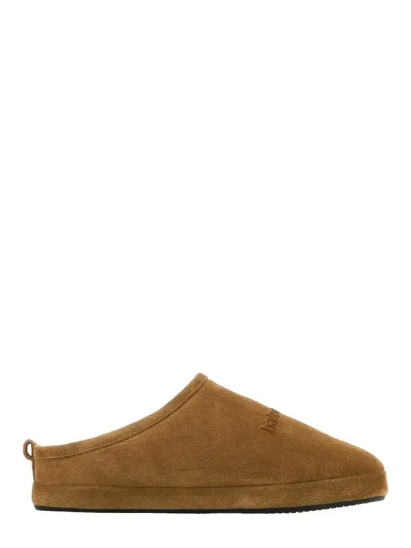 Balenciaga Suede Alaska Ankle Slippers - Camel