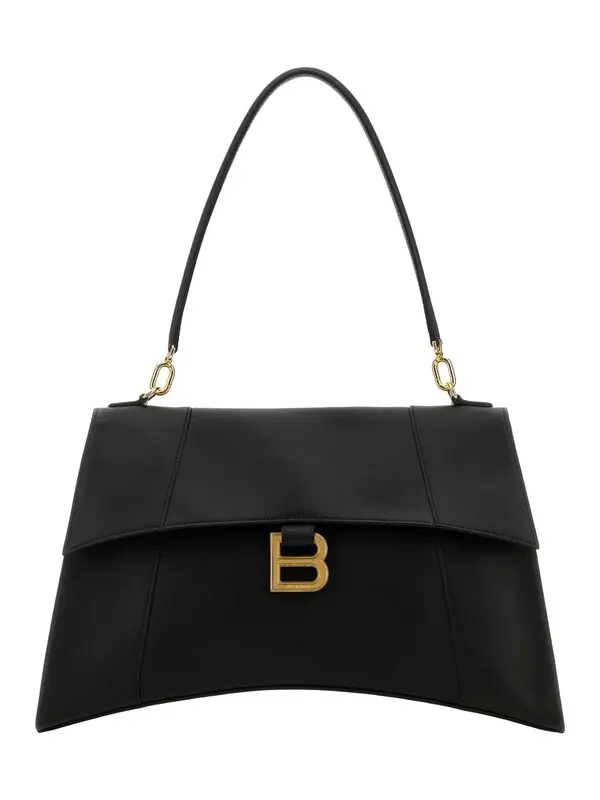 Balenciaga Hourglass Shoulder Handbag - Black