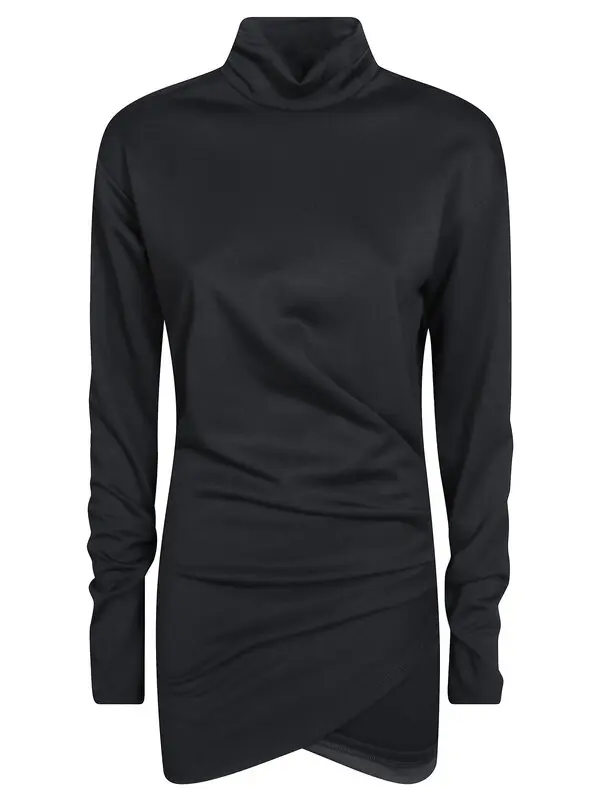 DONDUP Slim-fit Viscose Blend Scuba Mini Dress - Nero