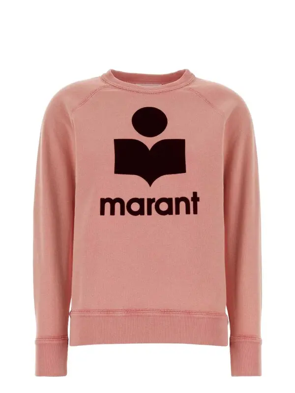 Isabel Marant Étoile Cotton-blend Logo Sweatshirt - Pink