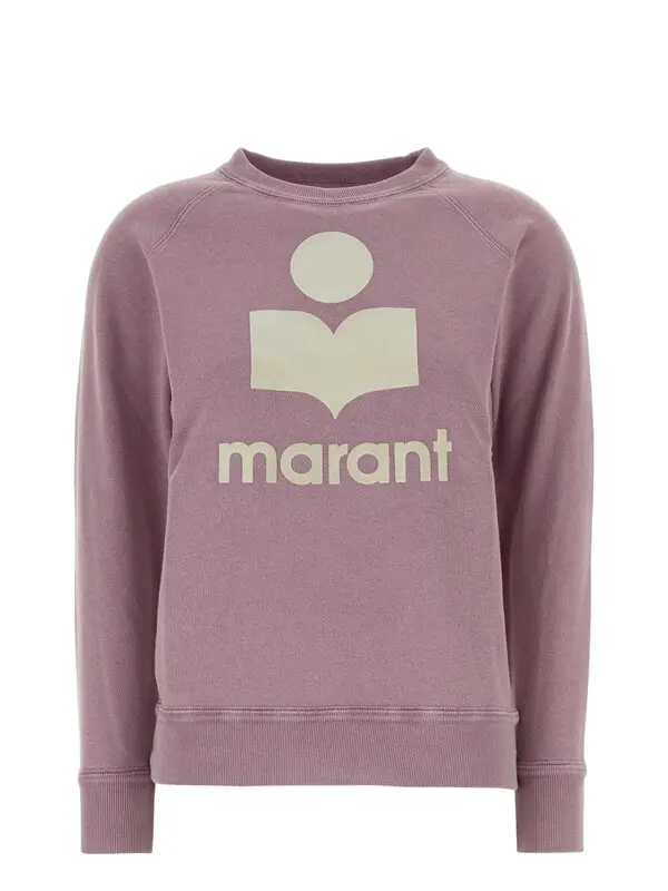 Isabel Marant Étoile Cotton-blend Logo Sweatshirt - Purple