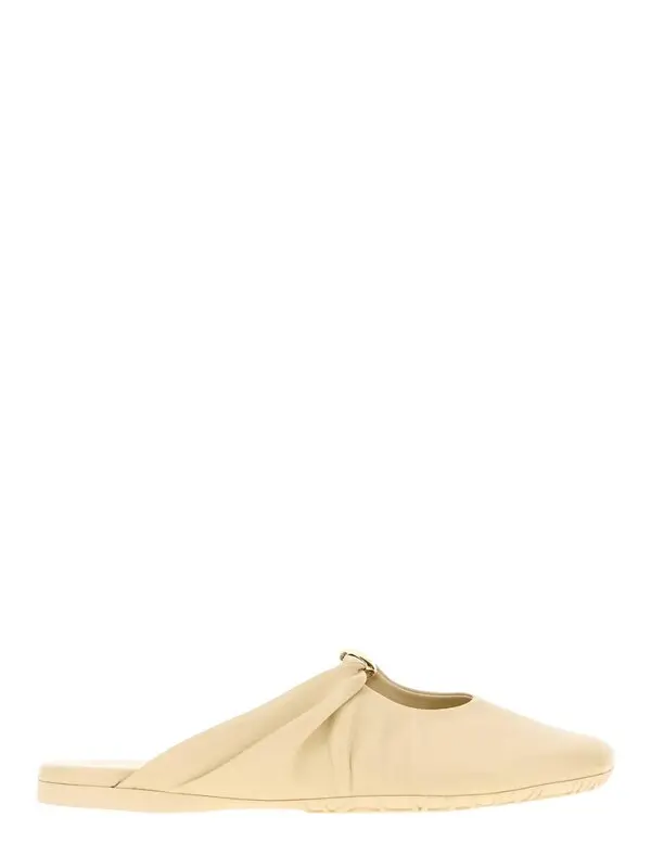 Loewe Nappa Leather Pebble Ballerinas - Yellow