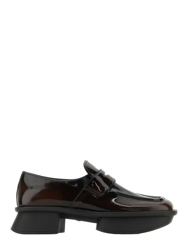 Prada Leather Loafers - Brown
