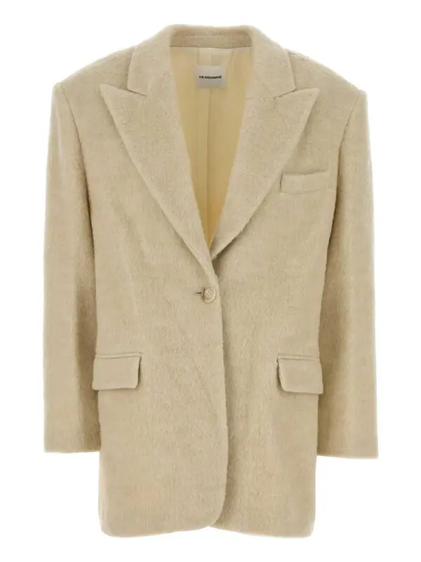 Andamane Single-breasted Blazer - Beige O Tan