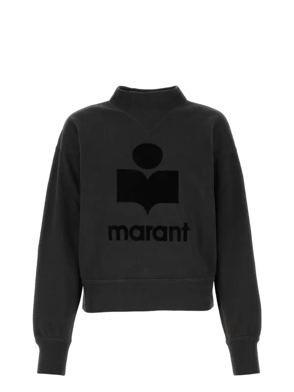 Isabel Marant Étoile Cotton Logo Sweatshirt - Black