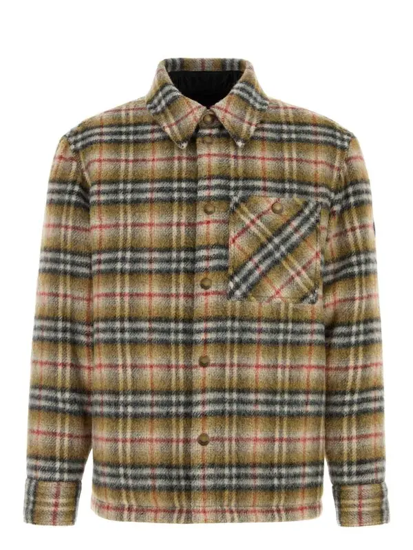 Burberry Embroidered Wool Jacket - Checked