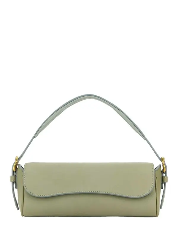 J & M DAVIDSON Bonny Baguette Leather Handbag - Green