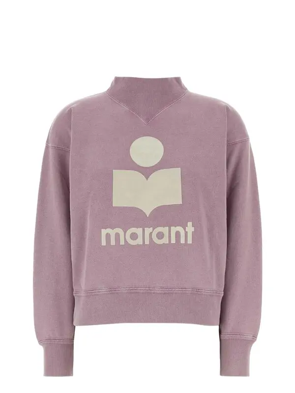 Isabel Marant Étoile Logo Cotton-blend Sweatshirt - Purple