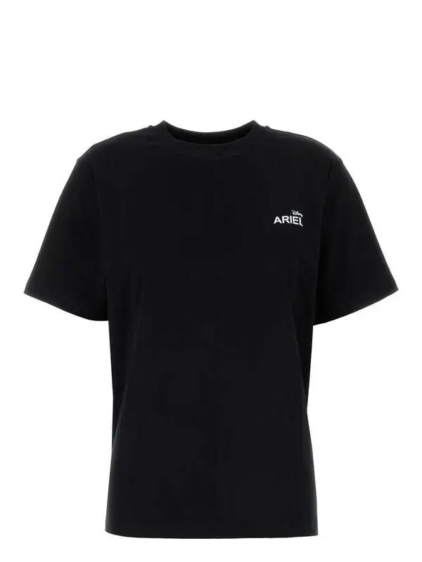 Coperni Ariel Graphic Organic Cotton T-shirt - Black