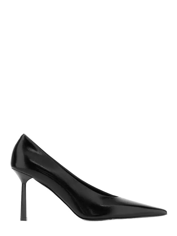 Prada Leather Pumps With 9 Cm Heel - Black