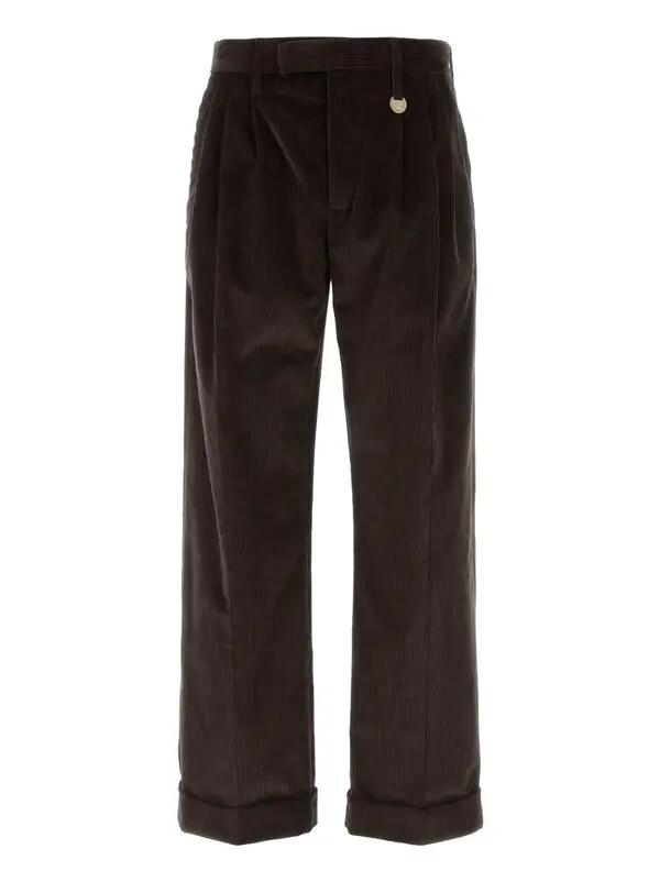 Burberry Corduroy Cotton Tailored Pants - Brown