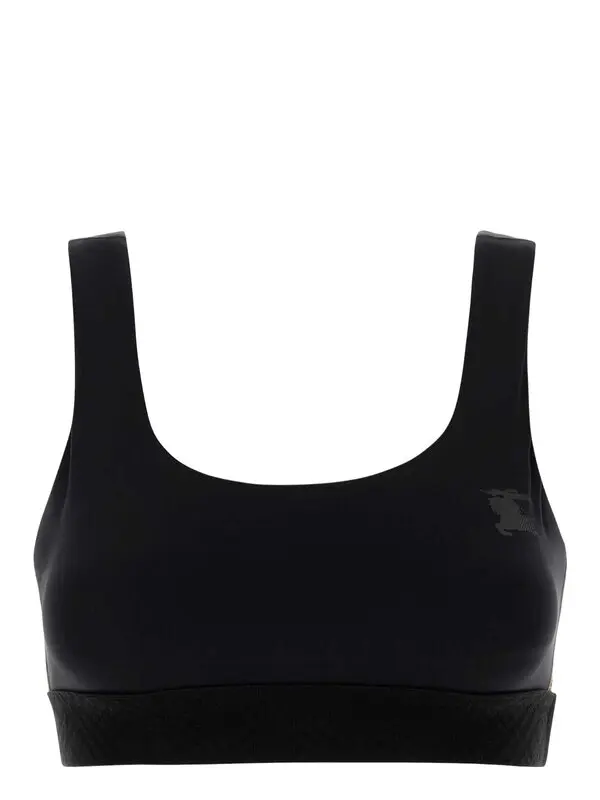Burberry Stretch Nylon Cropped Top - Black