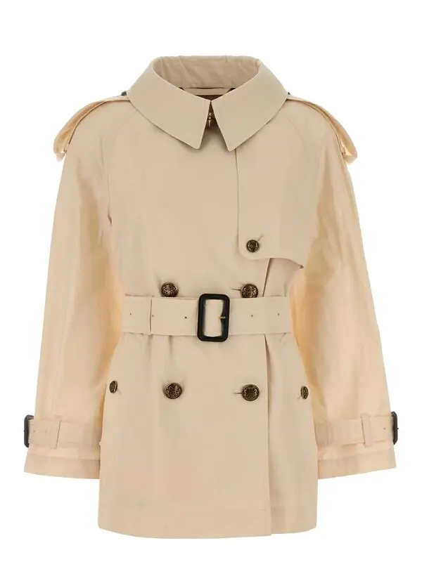 Burberry Cotton Fitzrovia Trench Jacket - White