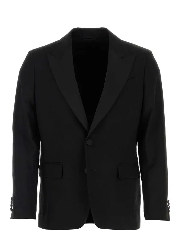 Etro Stretch Wool Blazer For - Black