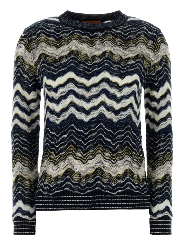 Missoni Embroidered Stretch Wool-blend Sweater - Printed