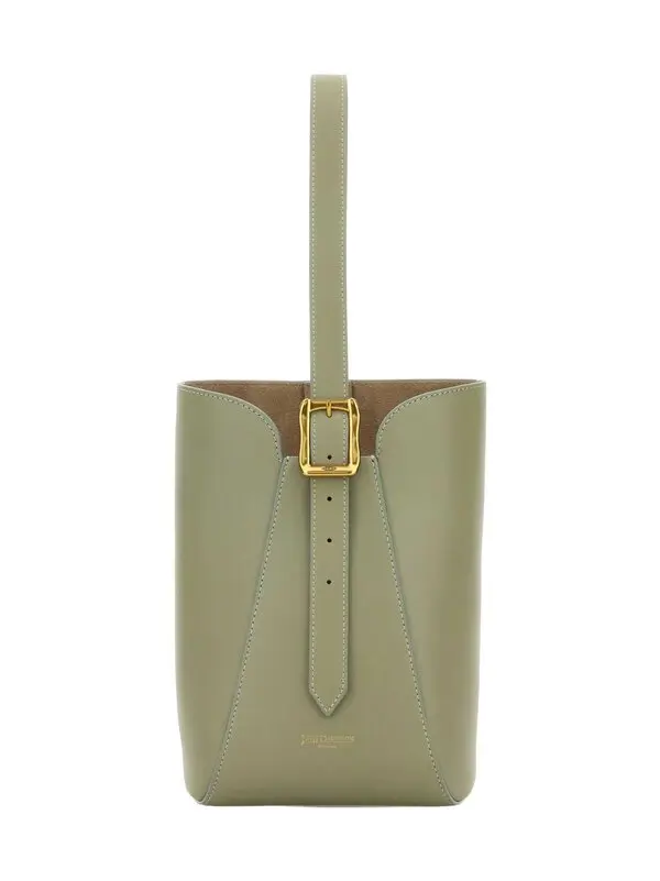J & M DAVIDSON Nano Quiver Bucket Handbag In Calf Leather - Green