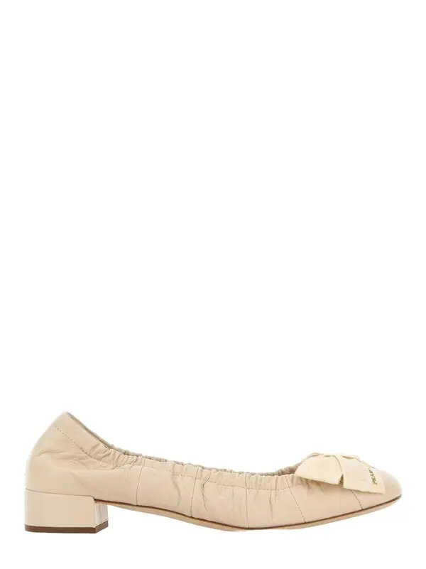 Prada Ivory? No Color; Leather Pumps With 3 Cm Heel - White
