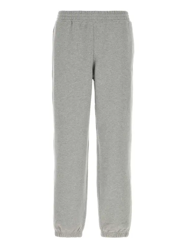 Burberry Cotton Joggers With Elastic Waist - Grey
