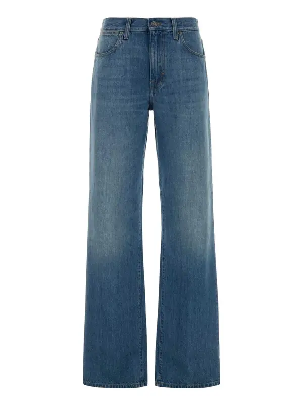 Gucci Wide Leg Denim Jeans - Blue