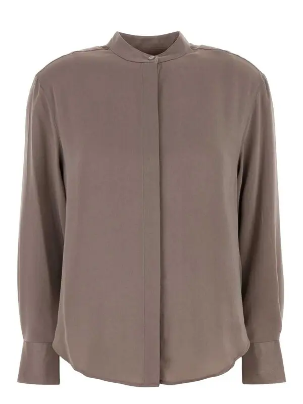 Calvin Klein Antiqued Satin Shirt - Pink