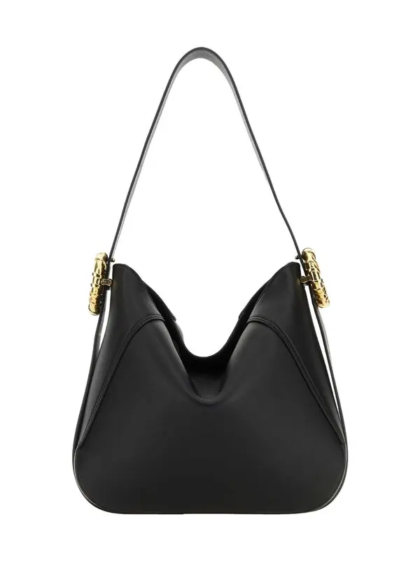 LANVIN Melodie Leather Shoulder Handbag 24 X 20 X 9 Cm - Black