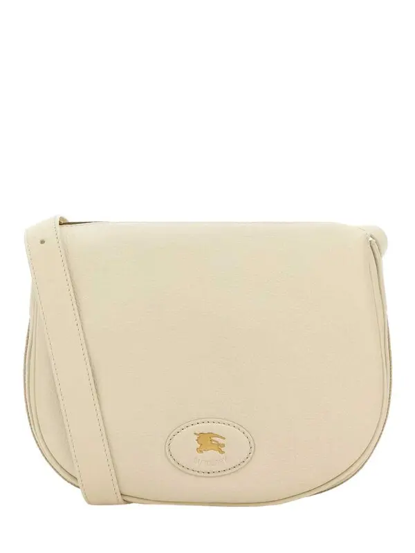 Burberry Tavistock Leather Crossbody Handbag - White
