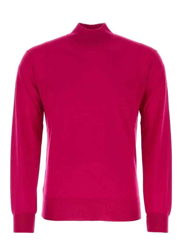PT TORINO Virgin Wool High Neck Sweater - Pink
