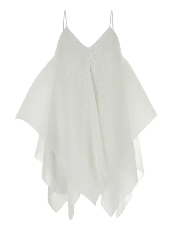 JW Anderson V-neck Draped Top - White