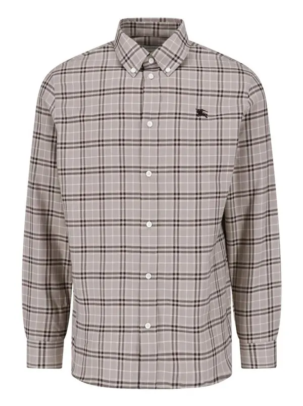 Burberry 100% Cotton Shirt - Grey