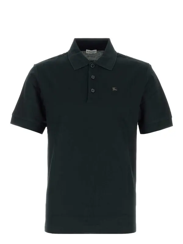 Burberry Piqué Polo Shirt For - Black