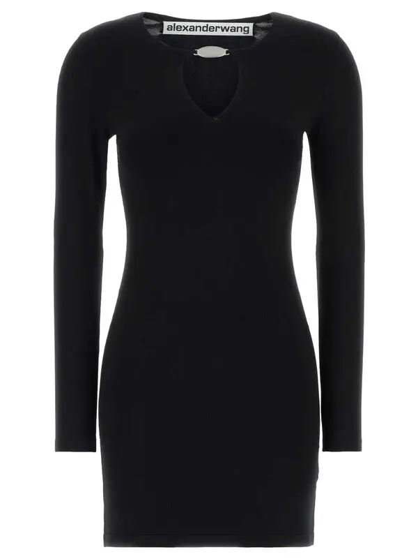 Alexander Wang Stretch Viscose Blend Mini Dress - Black