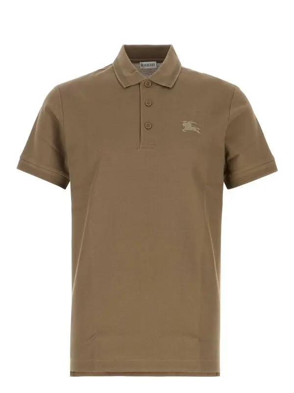 Burberry Mud Piquet Polo Shirt - Brown