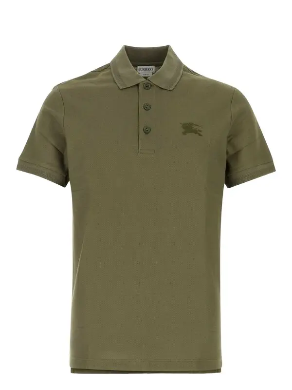 Burberry Cotton Piquet Polo Shirt - Green